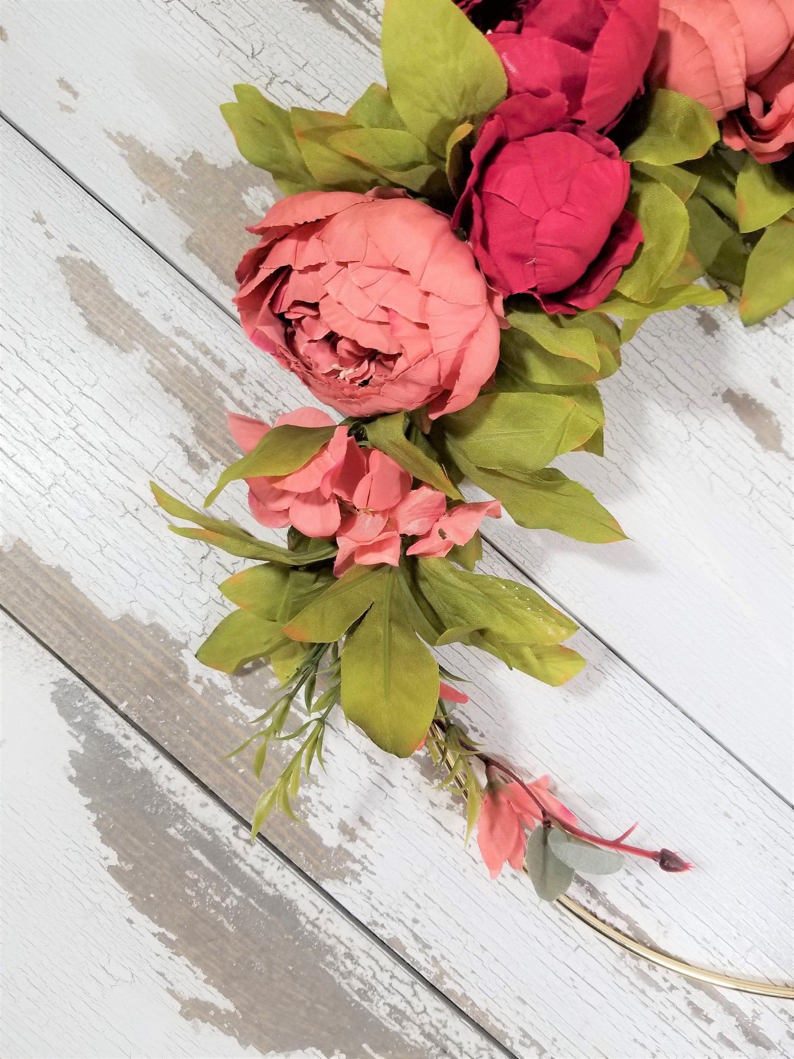 Pink Peony Wreath Spring Peony Wreath Pink Modern Wreath - Etsy