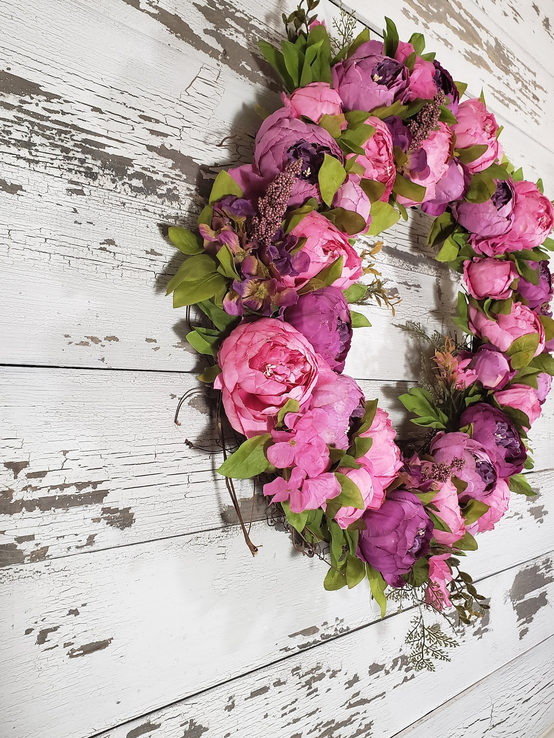 Pink Peony Wreath Purple Spring Wreath Pink Wreath Peony - Etsy