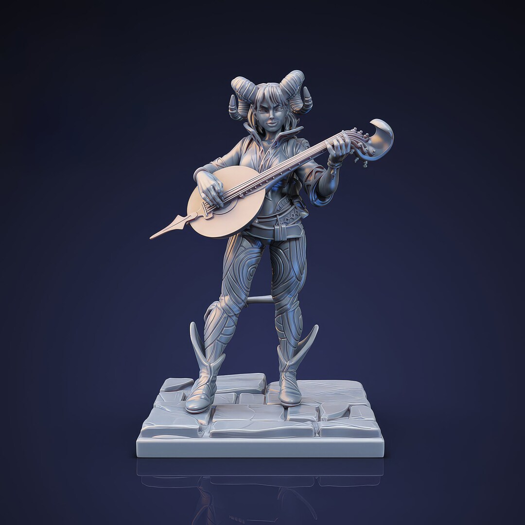 Fantasy Bard 3D Model STL for Printing Detailed Character Sculpture - Etsy