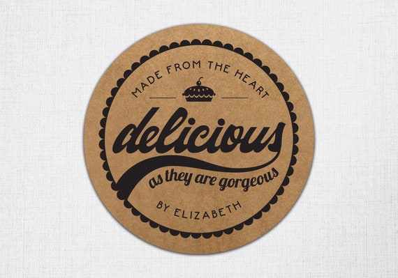 Delicious Baking Sticker Made with Love Baking Stickers | Etsy
