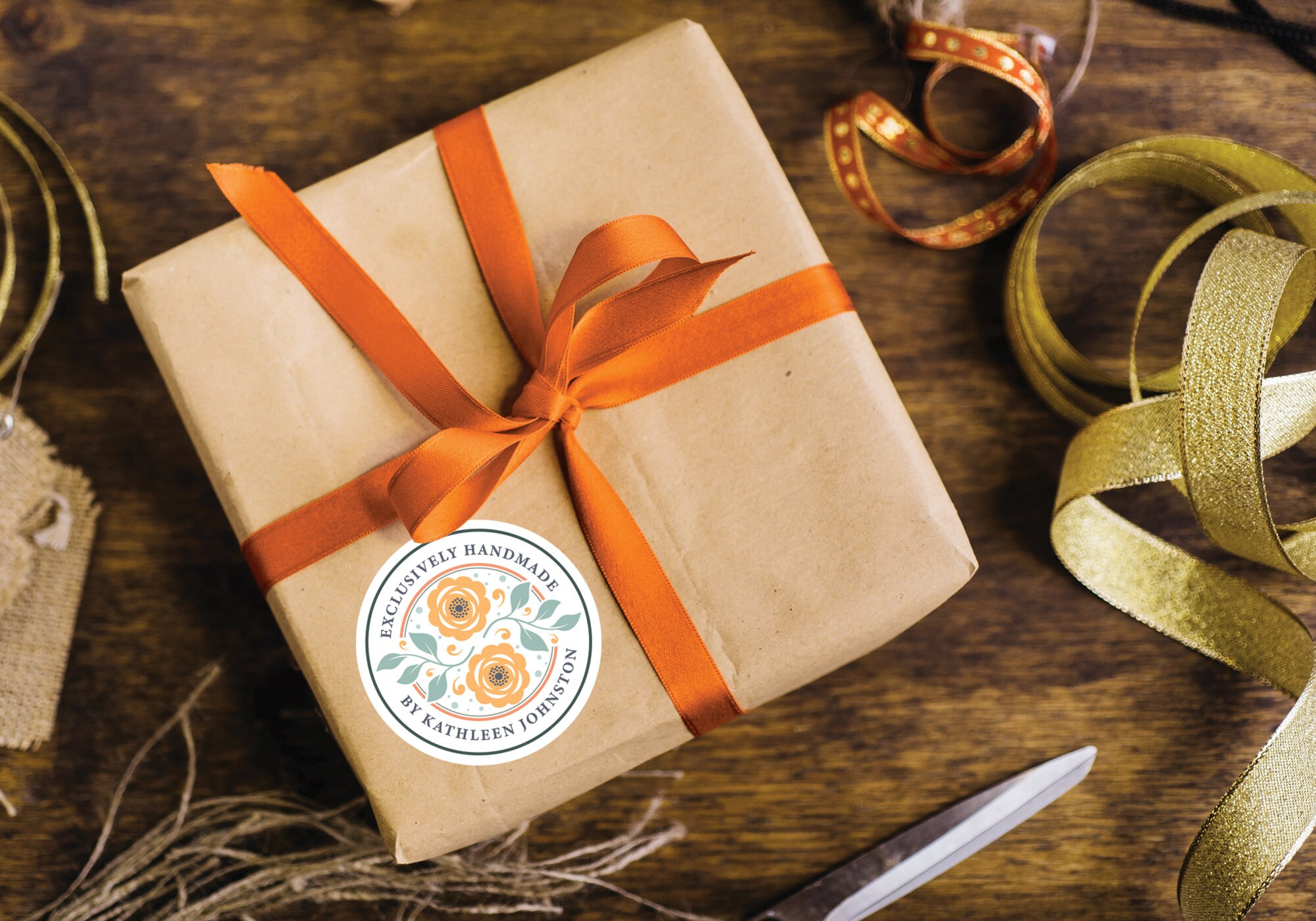 Exclusively Handmade Sticker Handmade Label Made With Love | Etsy