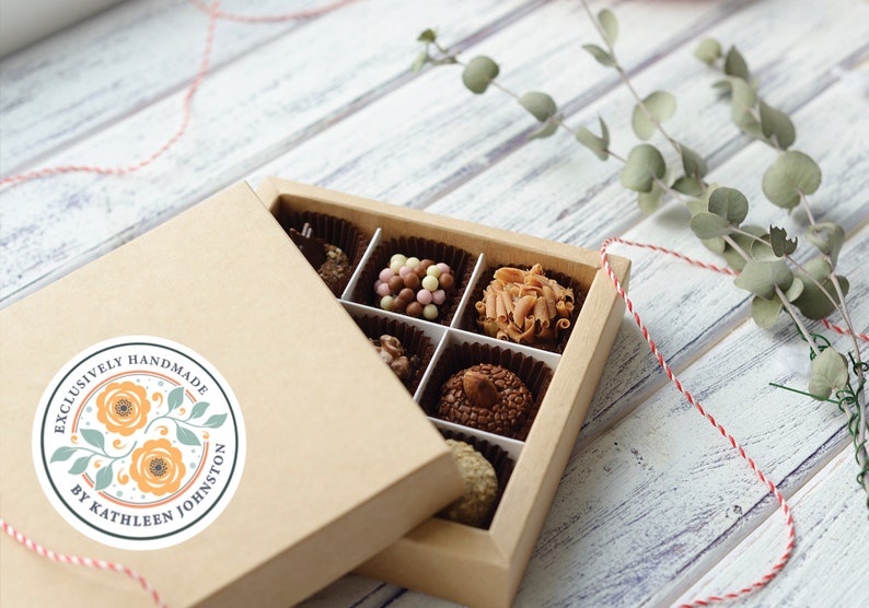 Exclusively Handmade Sticker Handmade Label Made With Love - Etsy