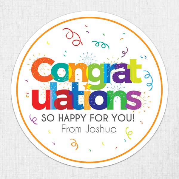 Congratulations Tag - Etsy