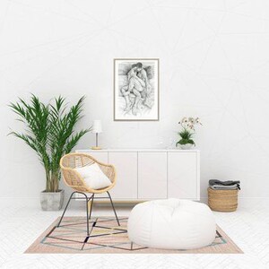 Arch Gay Art Print Gay Couple Gay Lovers Erotic Male Nude Etsy