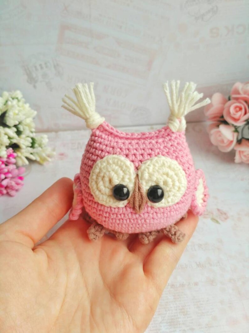 Owl Lover Gift 2.5 Inch Owl Stuffed Pink Owl - Etsy