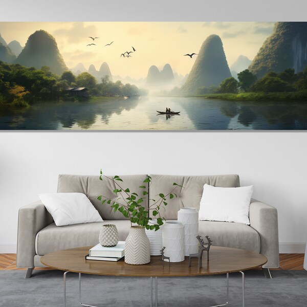 River Painting - Etsy