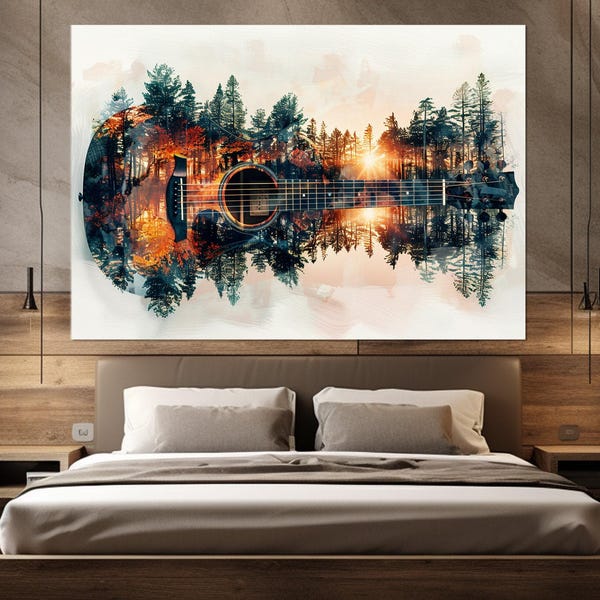 Abstract Guitar Art - Etsy