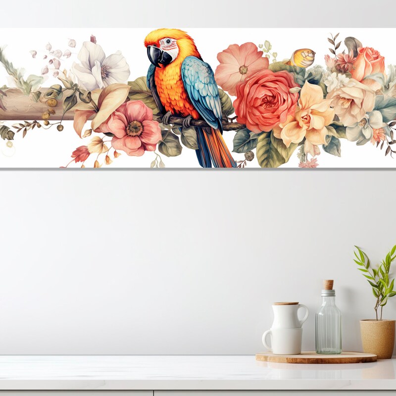 Blue Parrot Art - Etsy