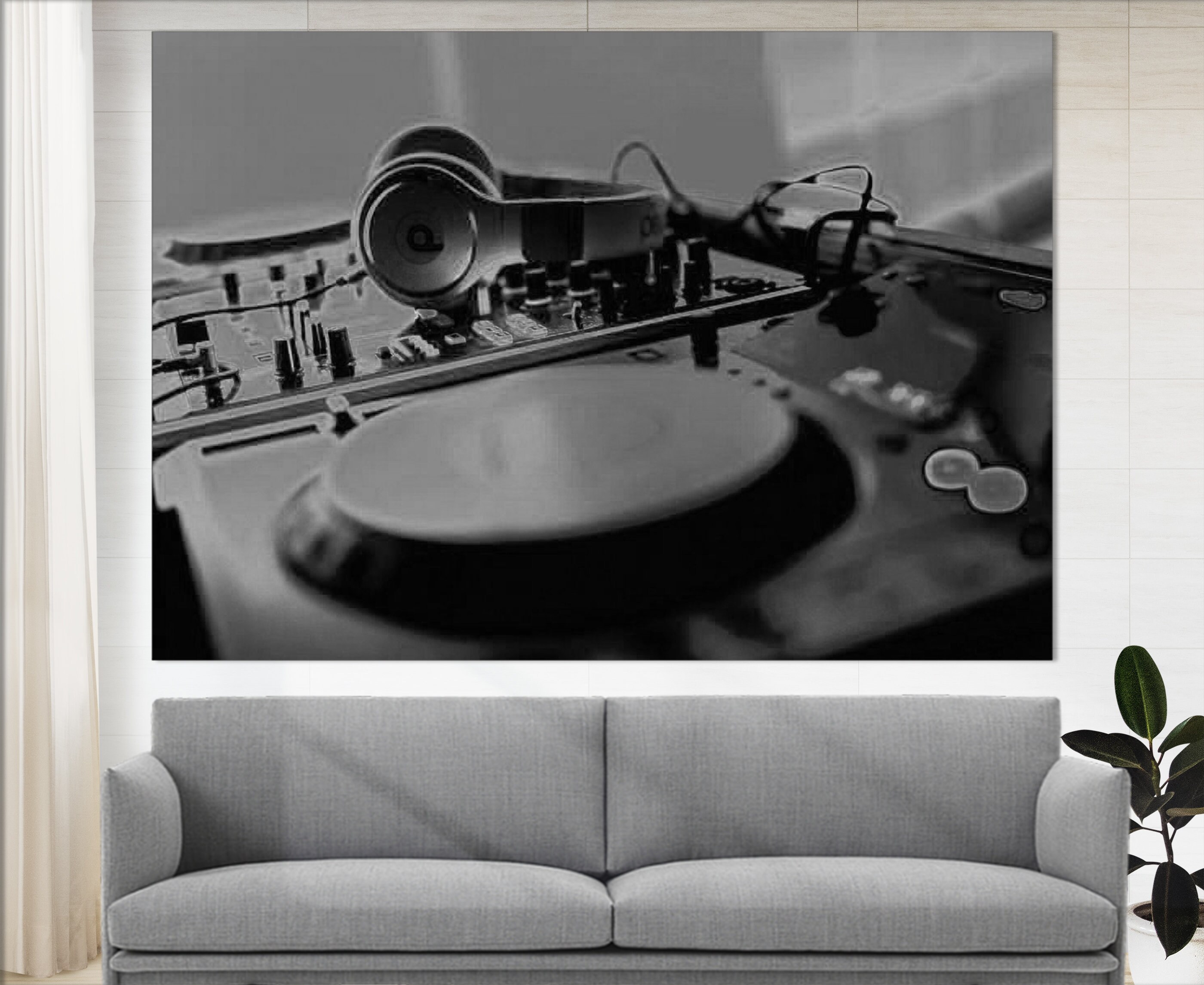 Dj Mixer Canvas Print Dj Gift Night Club Wall Decor Dj Wall | Etsy