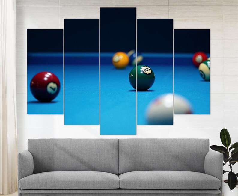 Billiards Wall Decor Billiards Canvas Art Billiards Wall - Etsy