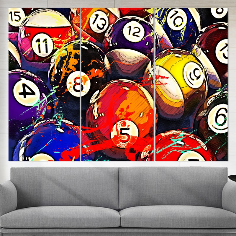 Billiards Wall Art - Etsy