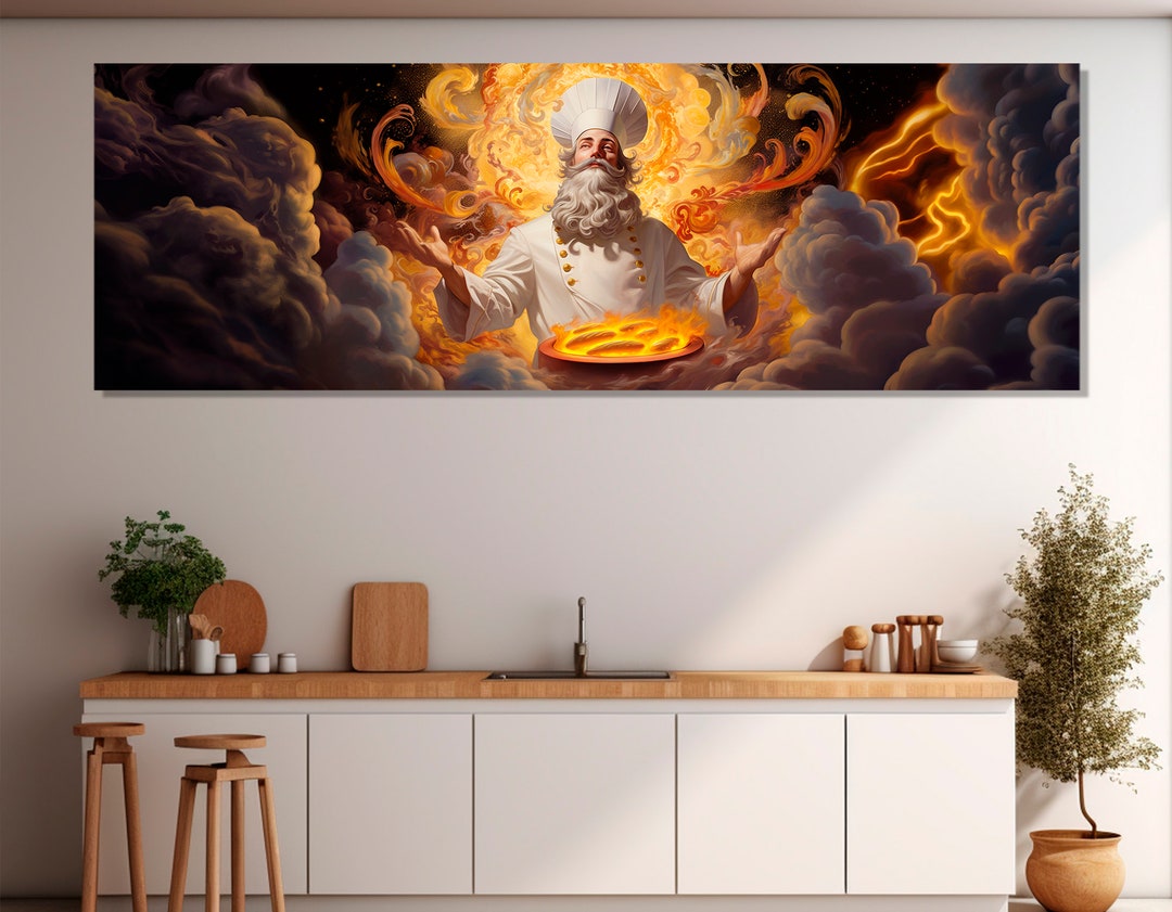 Large Cooking Wall Art, Chef Gift, Bakery Canvas Print, Large Kitchen ...