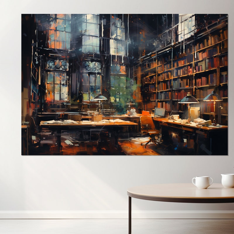 Library Wall Art - Etsy