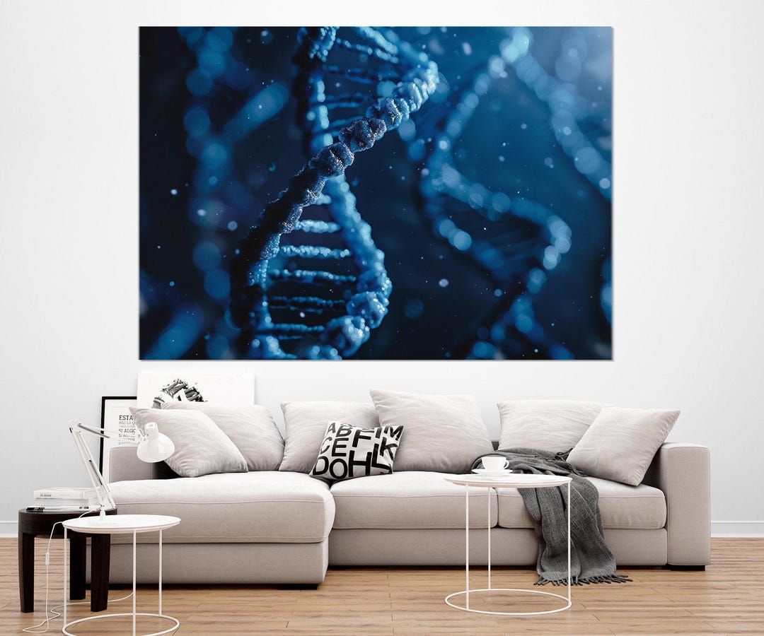 Chemistry Wall Art, DNA Canvas Print, Biology Class Decor, Chemistry ...