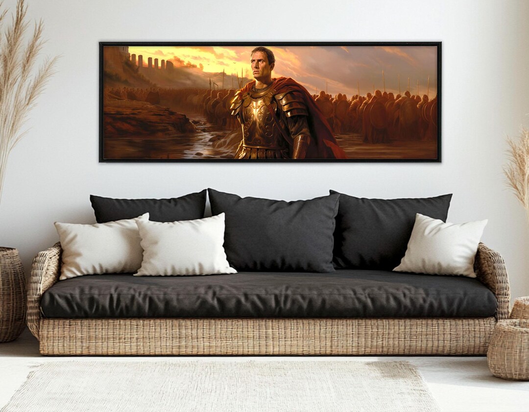 Julius Caesar Crossing Rubicon Canvas Print - Etsy