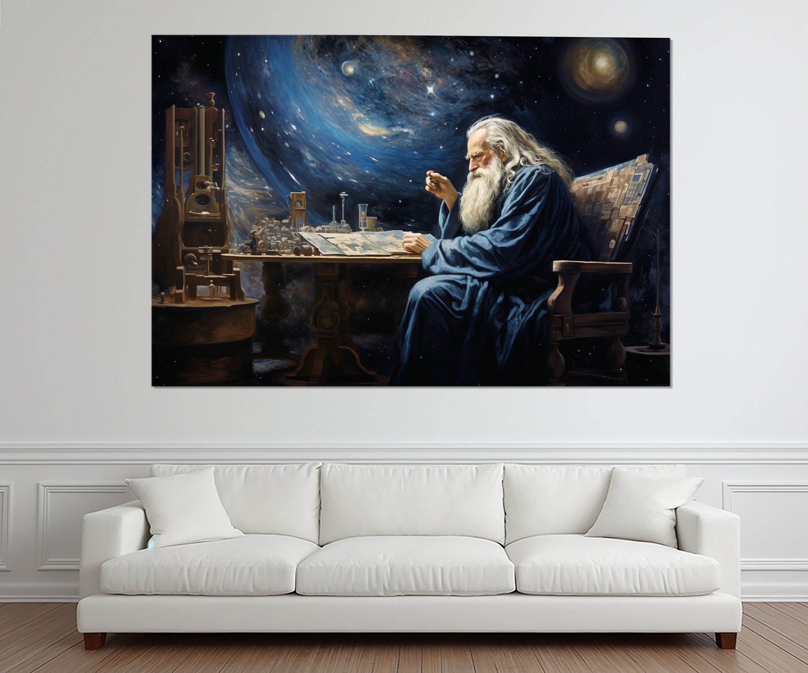 Astronomy Canvas Print, Astronomy Painting, Astronomer Gift, Abstract ...