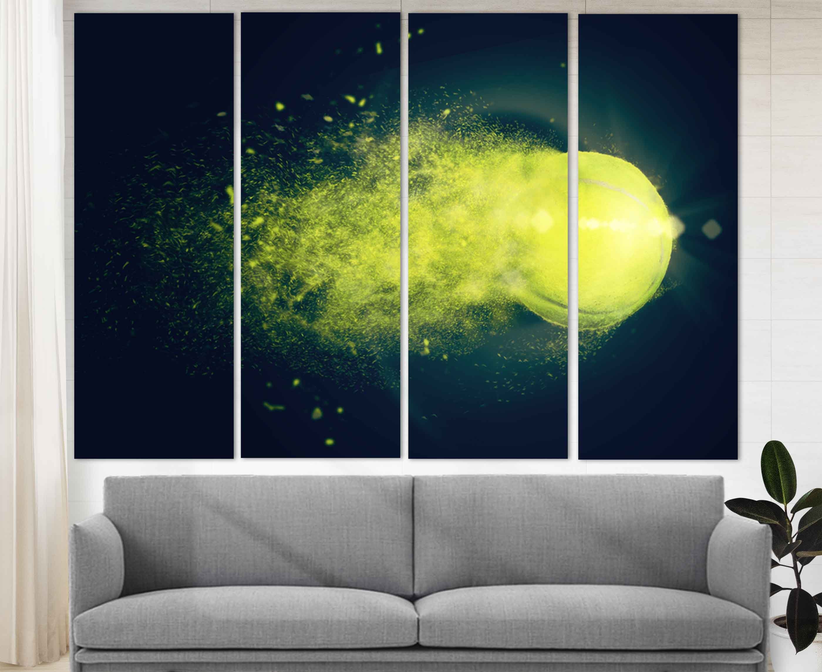 Abstract Tennis Canvas Print Tennis Wall Art Tennis Player | Etsy