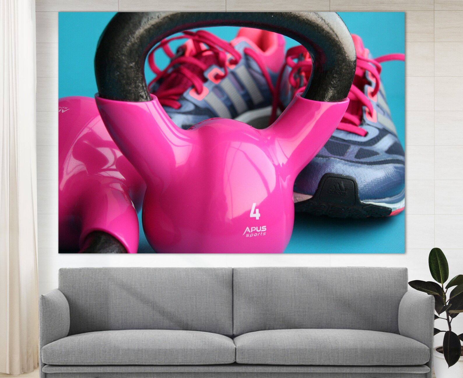 Women Workout Motivation Canvas Print Pink Fitness - Etsy