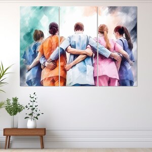 Doctors Wall Art, Hospital Wall Decor, Doctor Gift, Doctors Canvas ...