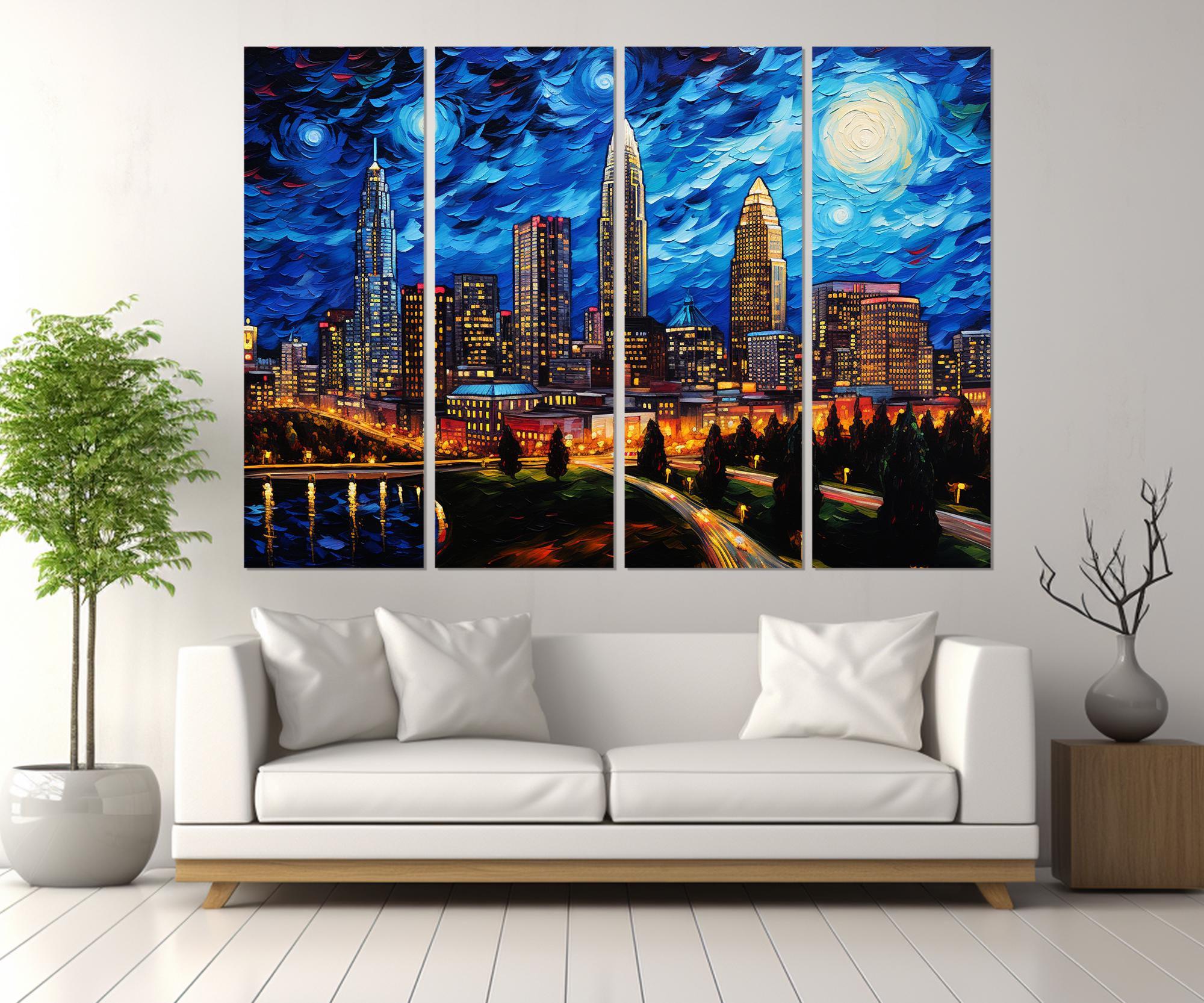 Charlotte Painting in Vincent Van Gogh Style Canvas Print, Abstract ...
