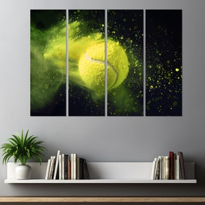 Abstract Tennis Canvas Print, Tennis Wall Art, Tennis Player Gift ...