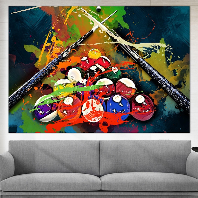 Billard Canvas Wall Art - Etsy