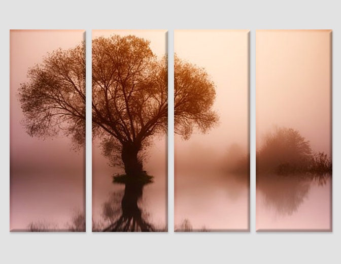 Abstract Tree in the Water Canvas Print - Etsy