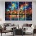 Abstract Detroit Skyline Painting, Detroit Canvas Print, Detroit Wall ...