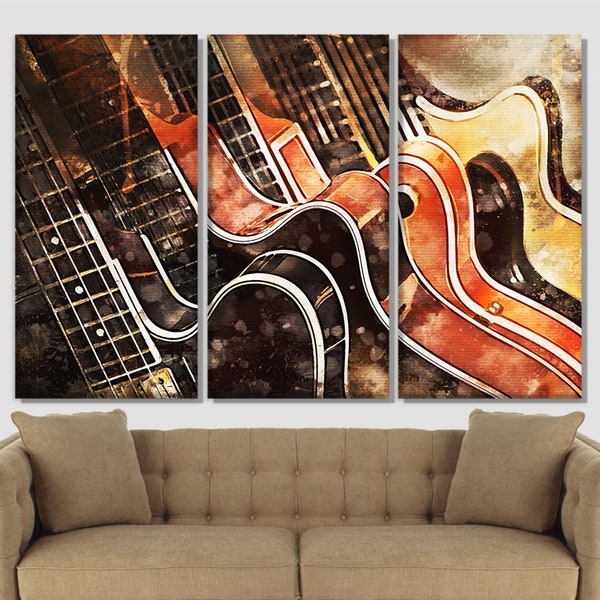 Abstract Guitar Art - Etsy