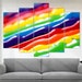 Abstract LGBT Wall Art LGBT Canvas Print Rainbow Wall Art - Etsy