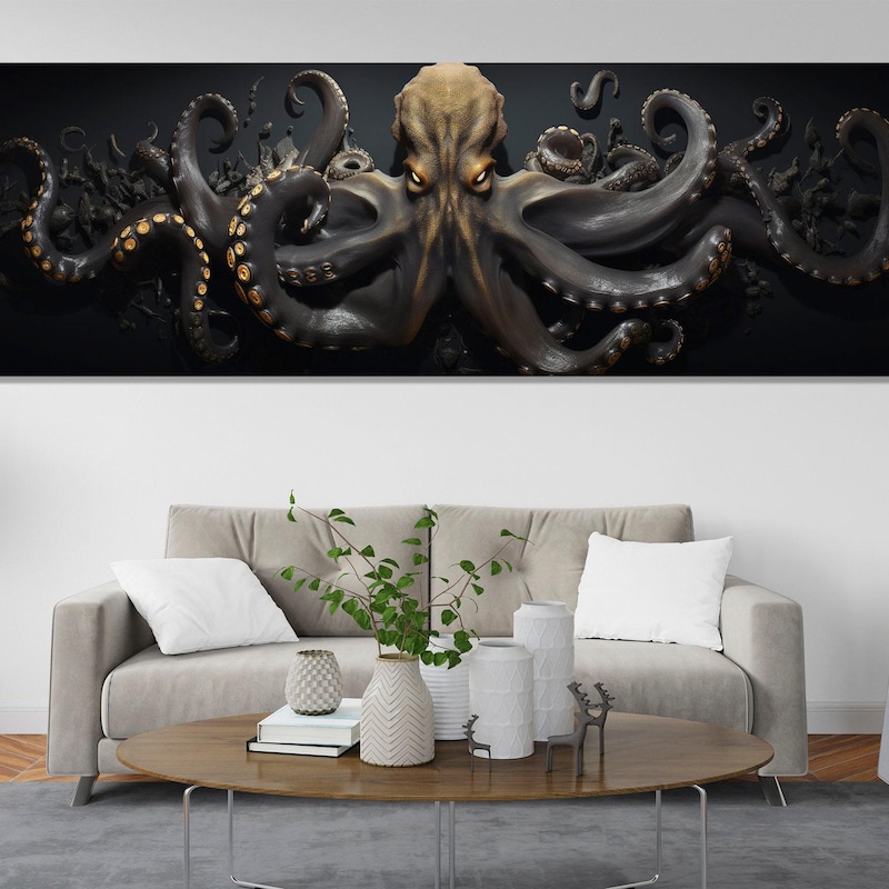 Paintings of Octopuses - Etsy