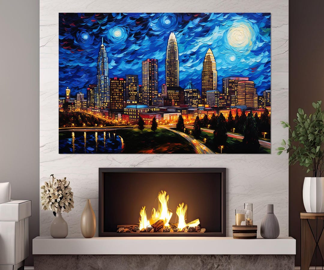 Charlotte Painting in Vincent Van Gogh Style Canvas Print, Abstract ...