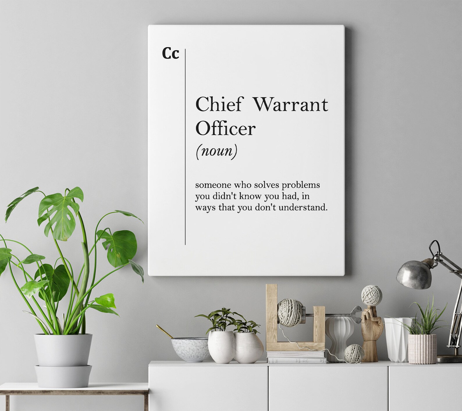Chief Warrant Officer Definition Canvas Print Chief Warrant | Etsy