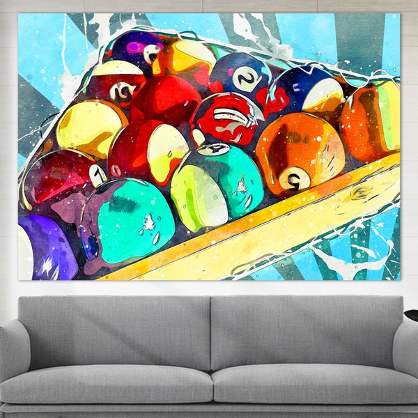Billiards Wall Art - Shop Online - Etsy