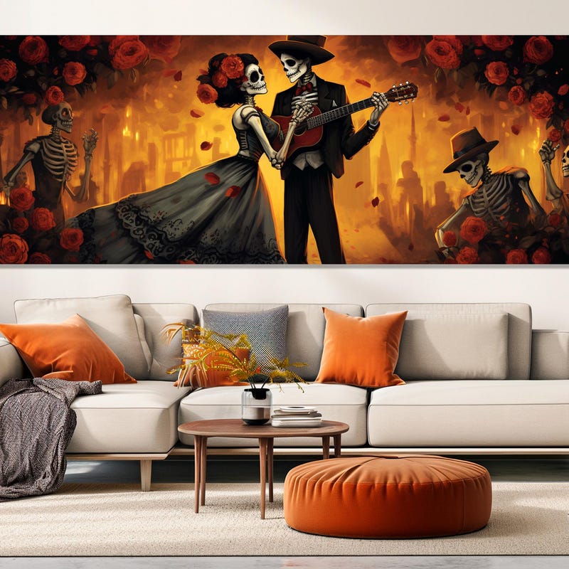 Day of the Dead Wall Art - Etsy