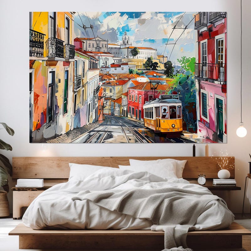 Lisbon Art Abstract - Etsy