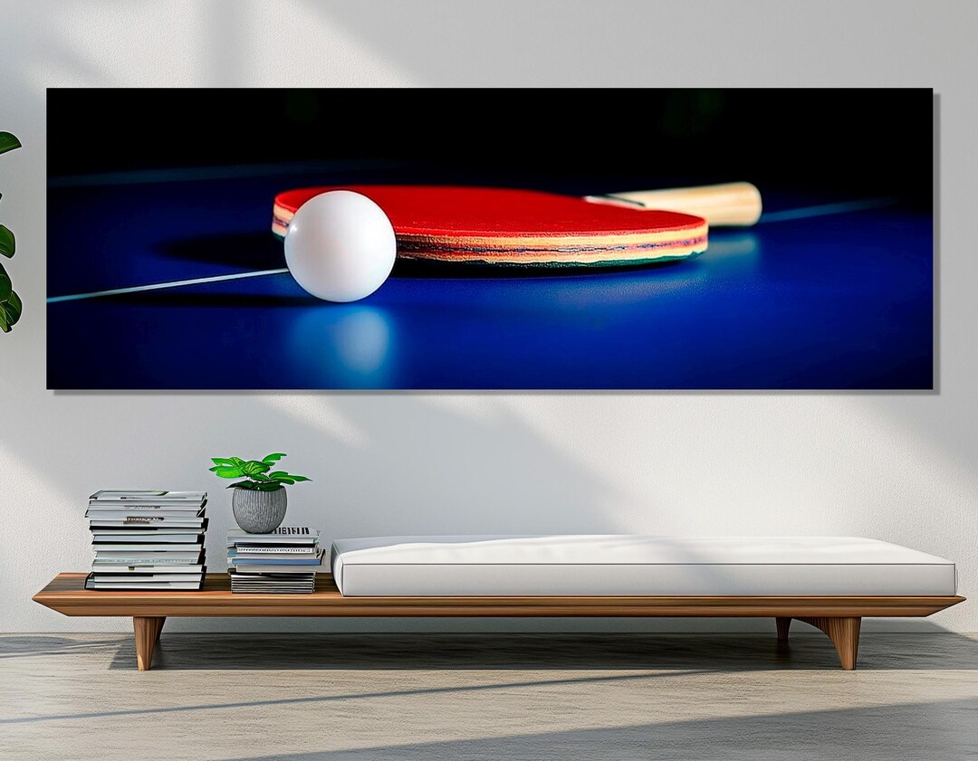 Table Tennis Wall Art, Table Tennis Canvas Print, Table Tennis Club ...