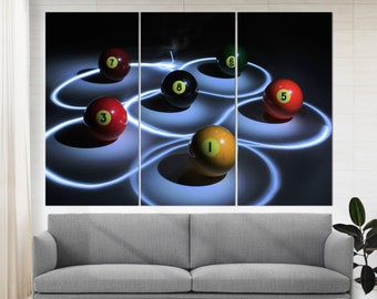 Billiards Wall Art | Etsy