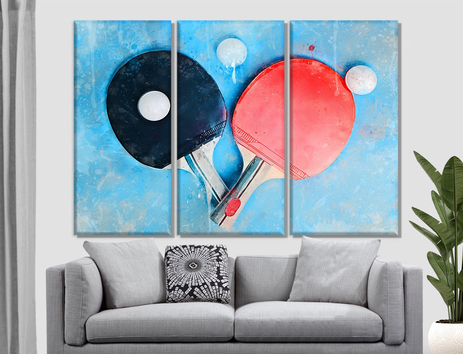 Table Tennis Canvas Paintings