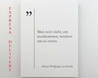 Goethe Quote Goethe Poster Deutsche Zitaten German Quotes German Wall ...