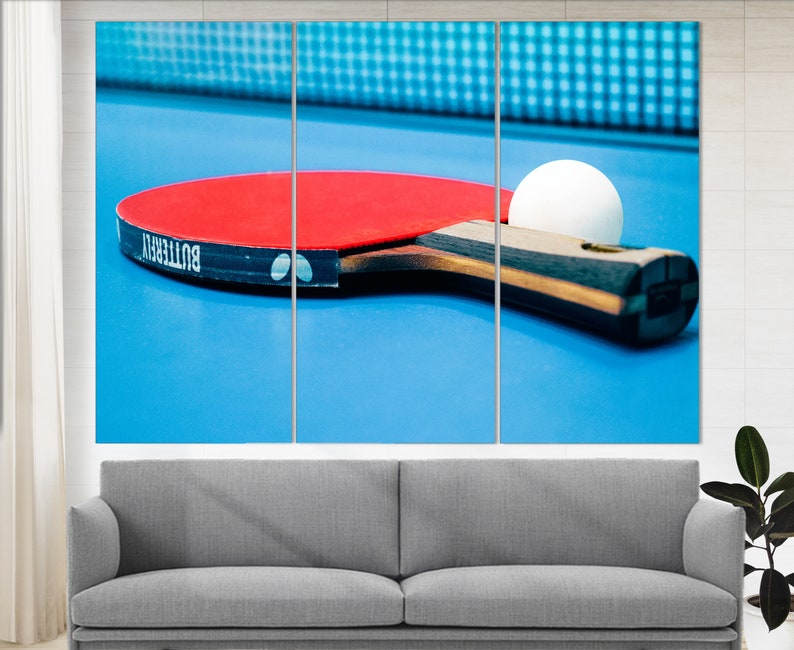 Table Tennis Wall Art Ping Pong Canvas Art Table Tennis | Etsy