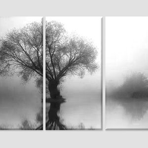 Abstract Tree in the Water Canvas Print - Etsy