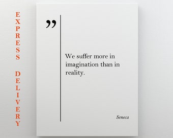 Seneca Quote Poster, Lucius Annaeus Seneca Quote, Seneca Wall Art ...