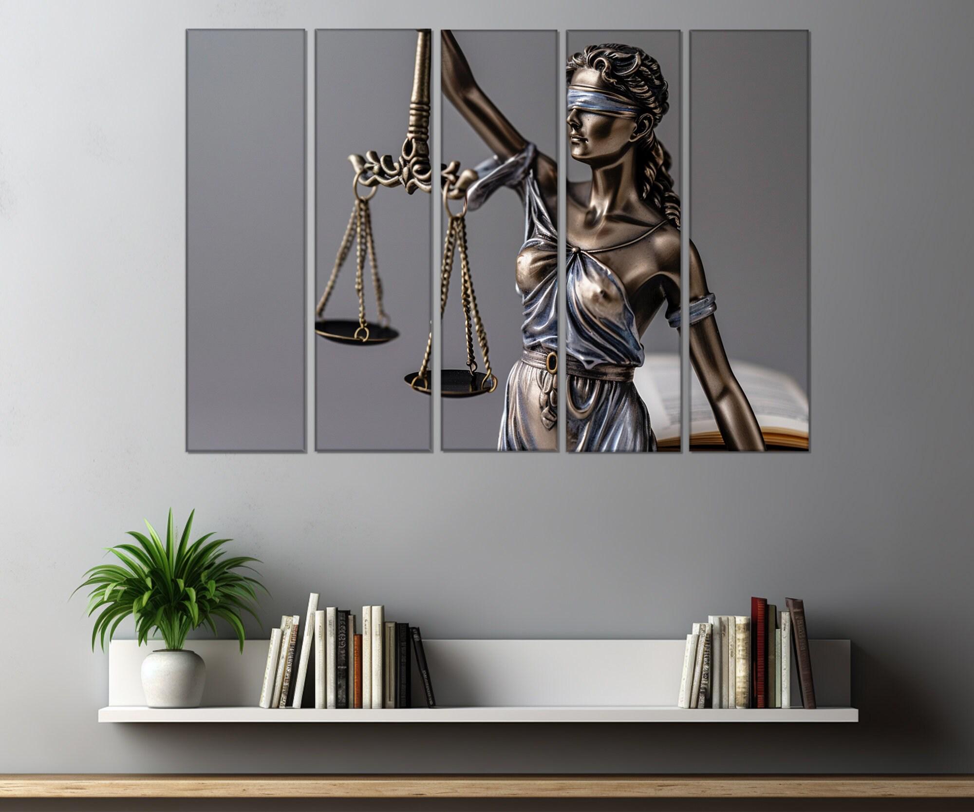 Femida Canvas Print, Gift for Lawyer, Attorney Gift, Lady Justice Wall ...