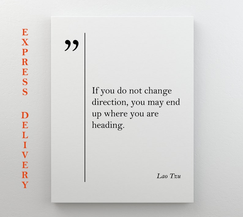 Lao Tzu Quote Canvas Print Motivational Quotes Lao Tzu Wall - Etsy