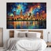 Abstract Detroit Skyline Painting, Detroit Canvas Print, Detroit Wall ...