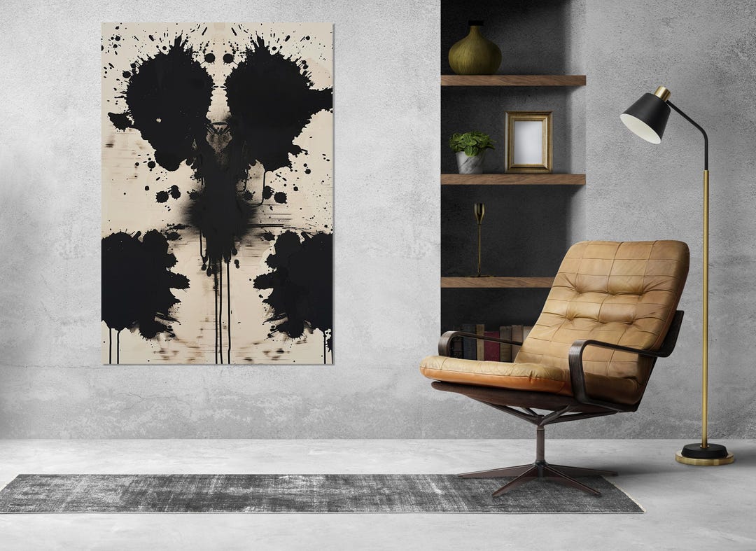 Abstract Psychological Painting Canvas Print, Psychologist Office Decor ...