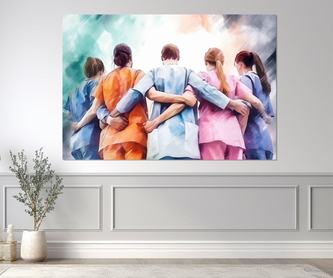 Doctors Wall Art, Hospital Wall Decor, Doctor Gift, Doctors Canvas ...