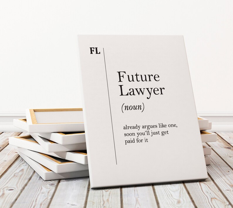 Future Lawyer Definition Print Future Lawyer Canvas Art Law | Etsy