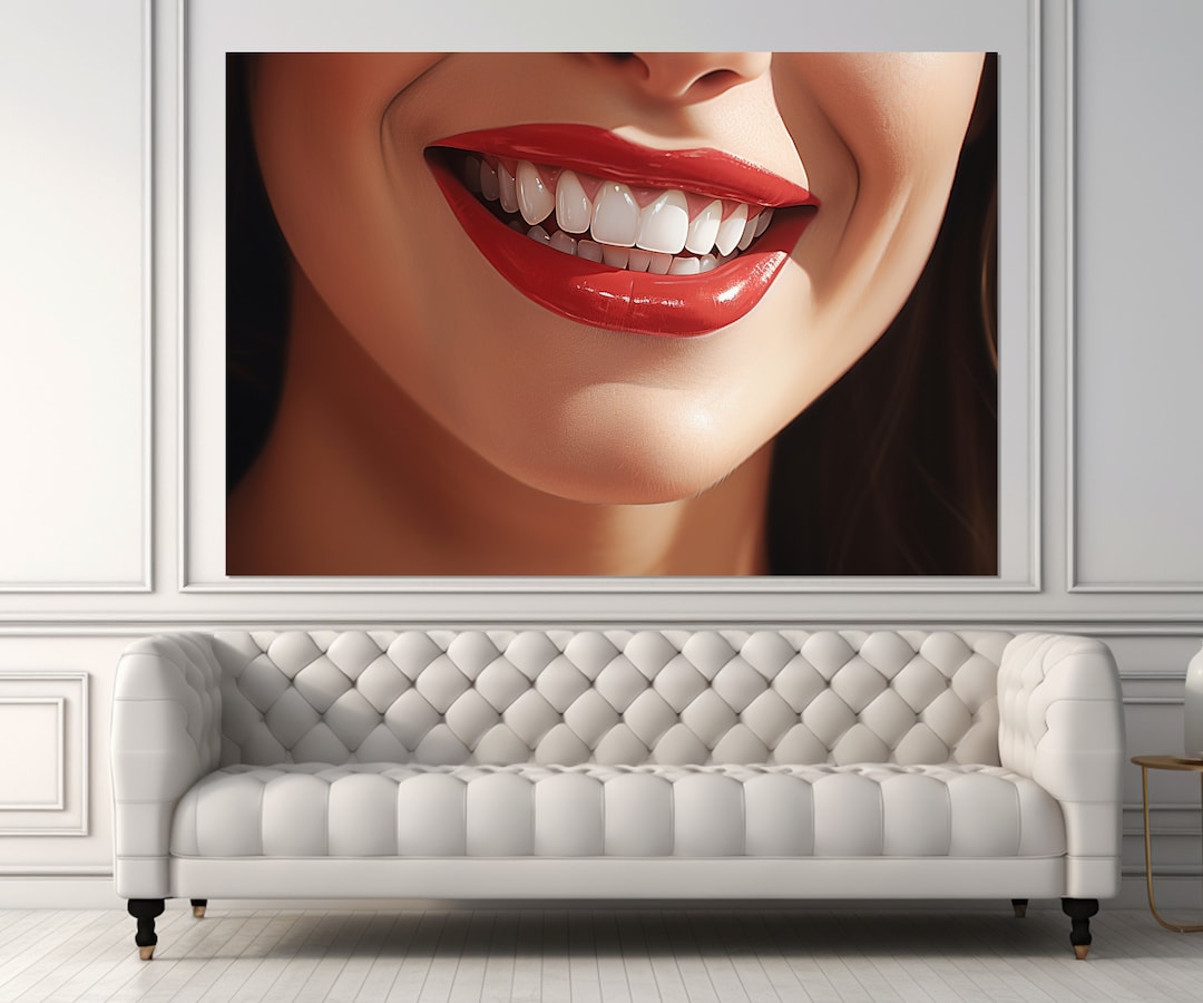 Beautiful Smile Canvas Print, Dentist Wall Art, Dentist Gift, Dentist ...